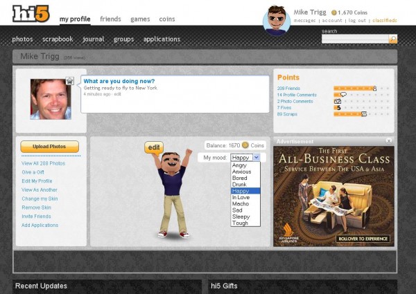 Nuevo diseño y características para Hi5