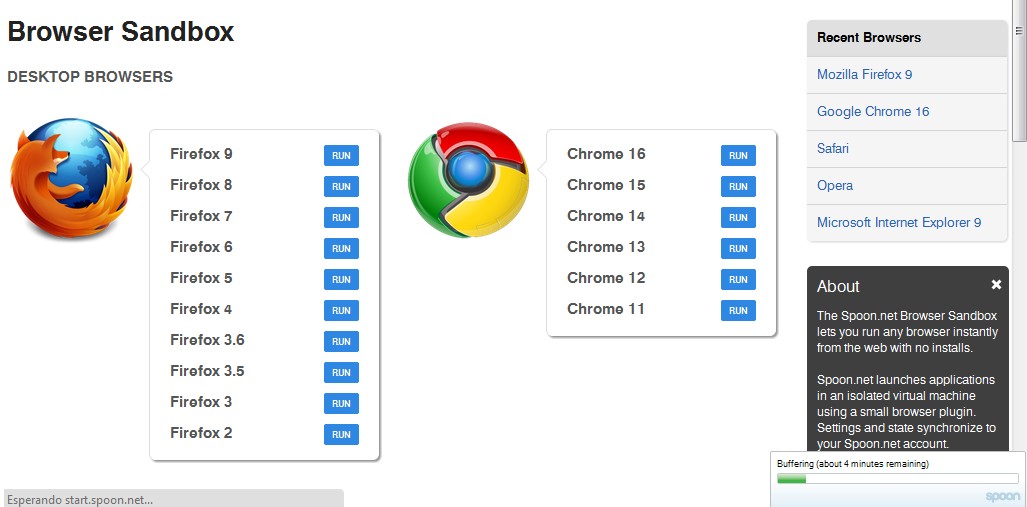 Browser Sandbox: ejecuta cualquier navegador sin instalarlo