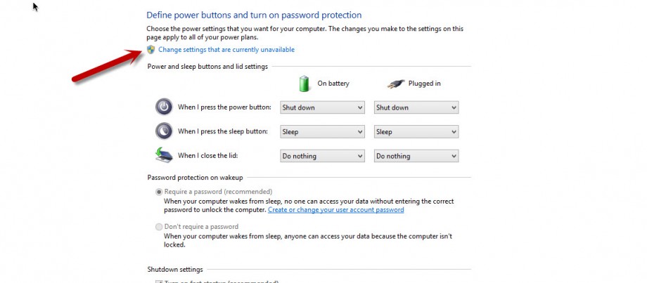 Cómo habilitar el inicio rápido (Fast Startup) en Windows 8